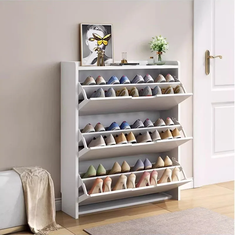 Narrow-Vertical-Shoe-Rack-Modern-Entrance-Hall-Vertical-Drawers-Shoe ...