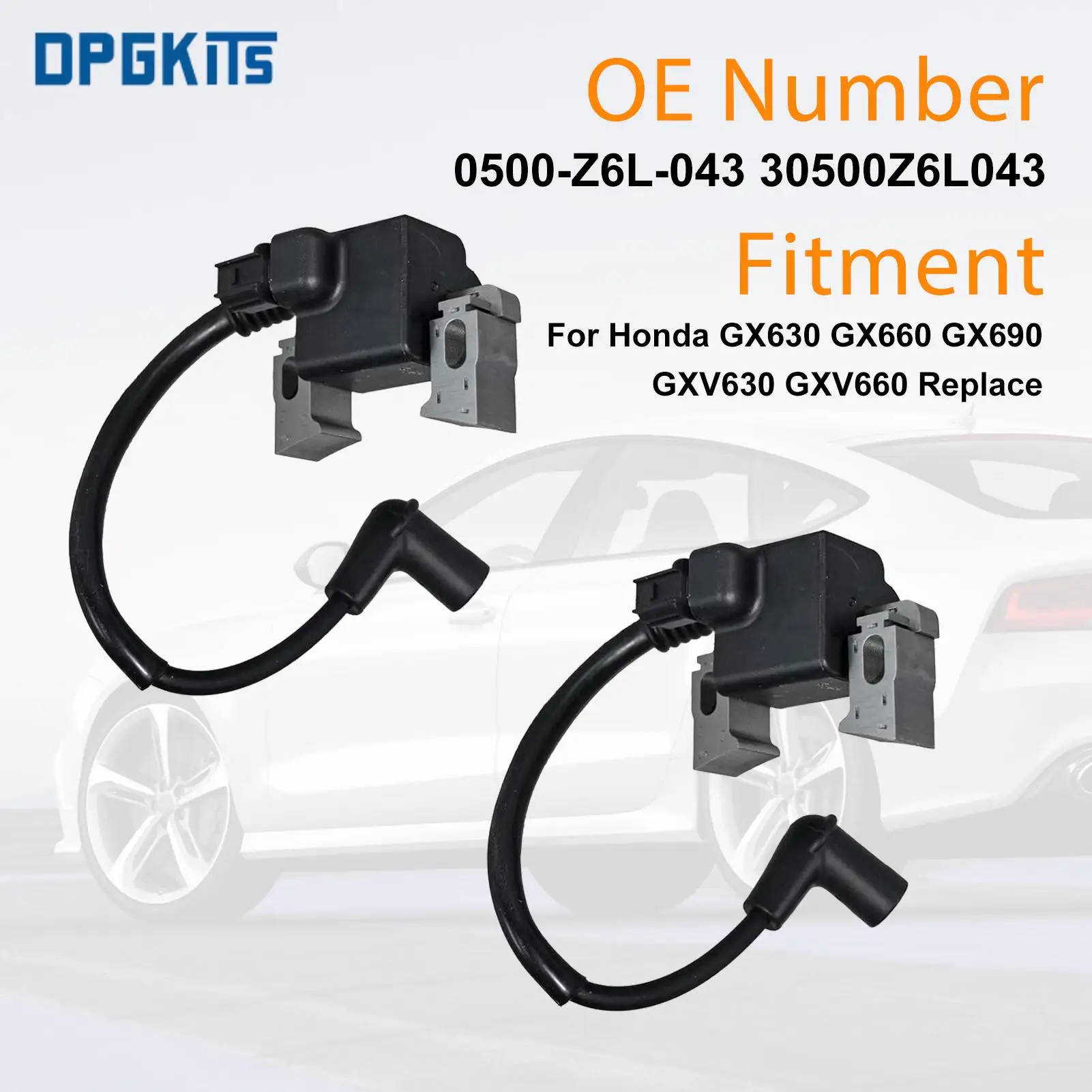 30500-Z6L-043-2PCS-New-Auto-Ignition-Coil-For-Honda-GX630-GX660-GX690 ...