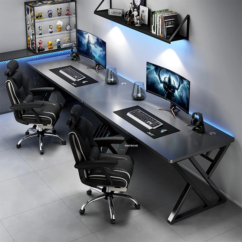 Home-Double-Long-Computer-Desks-Office-Furniture-Desktop-E-sports ...