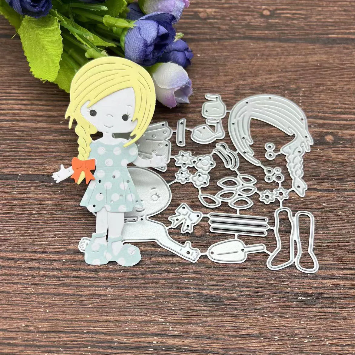 Girl-Metal-Cutting-Dies-Stencils-For-DIY-Scrapbooking-Decorative ...