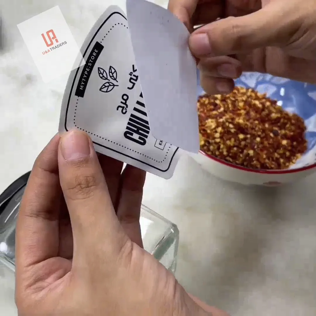 Pure 8 Glass Jar 400ml/500Gram with Stickers, Kitchen Spices jars ...