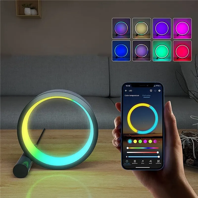 6-10-Inch-Smart-LED-Night-Light-RGB-Desktop-Atmosphere-Desk-Lamp-App ...