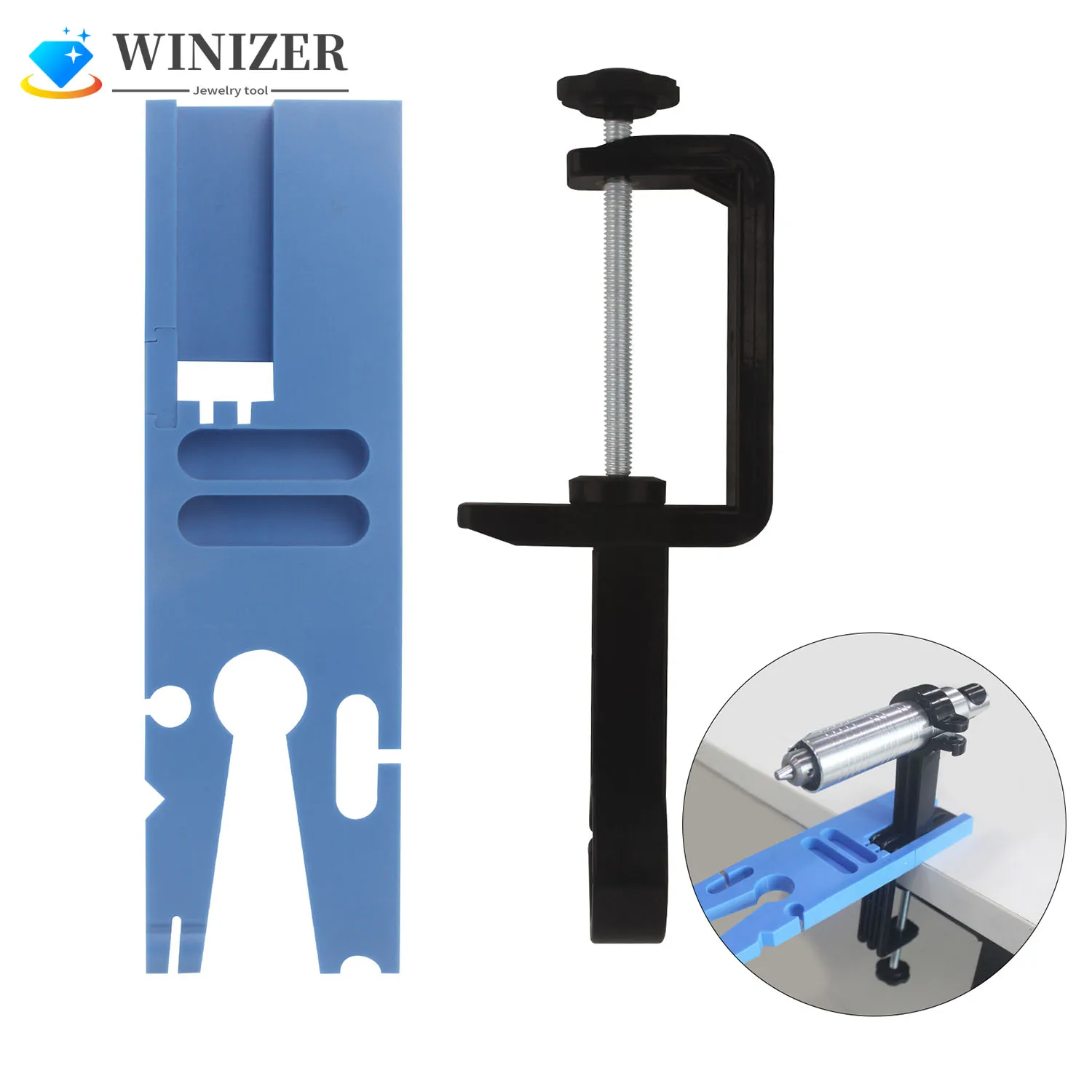 Universal C-clamp For Desktop Mount Holder Bench Pin Clamp Workbench ...