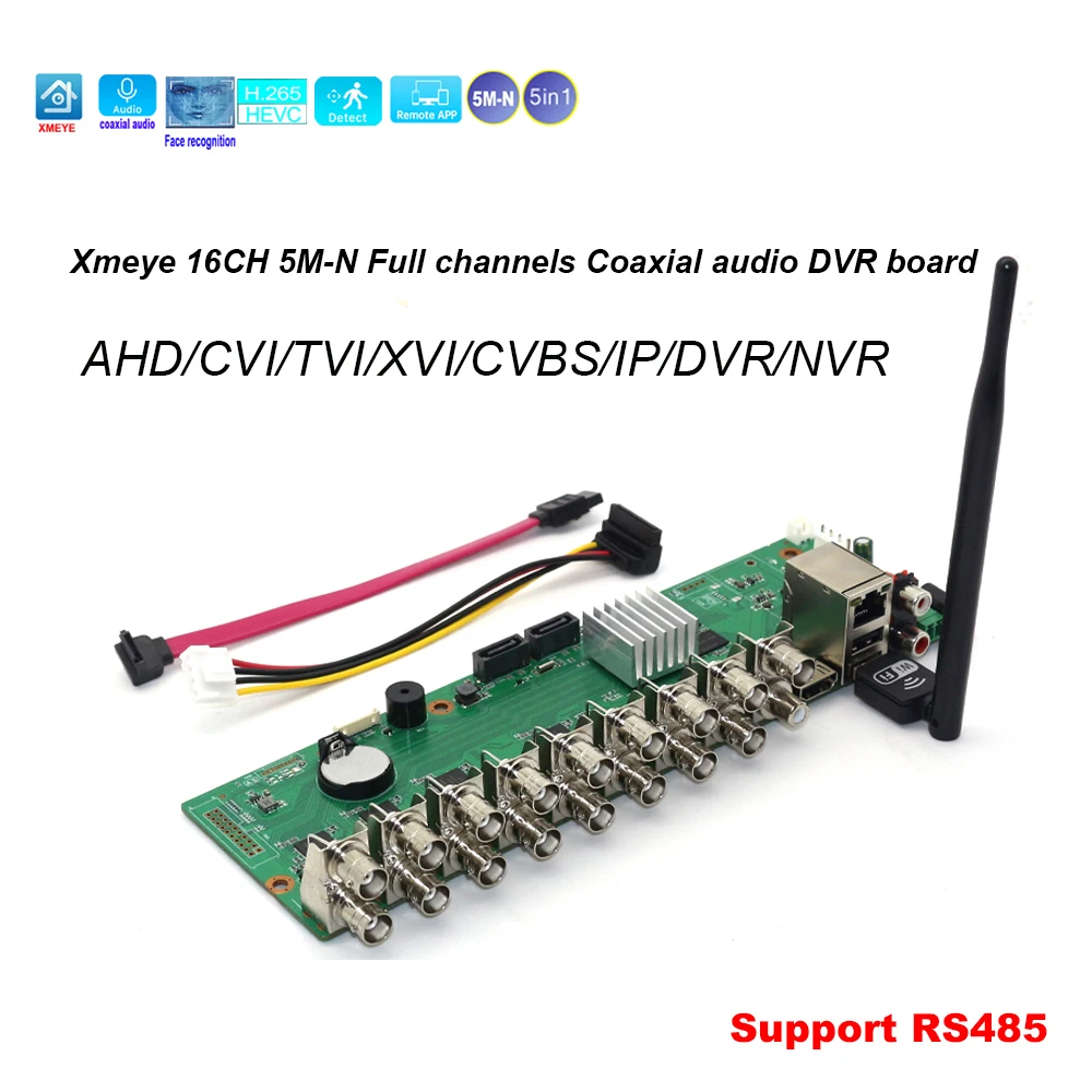 Xmeye-16CH-5M-N-CCTV-Video-Recorder-DVR-Module-Coaxial-Audio-H-265 ...