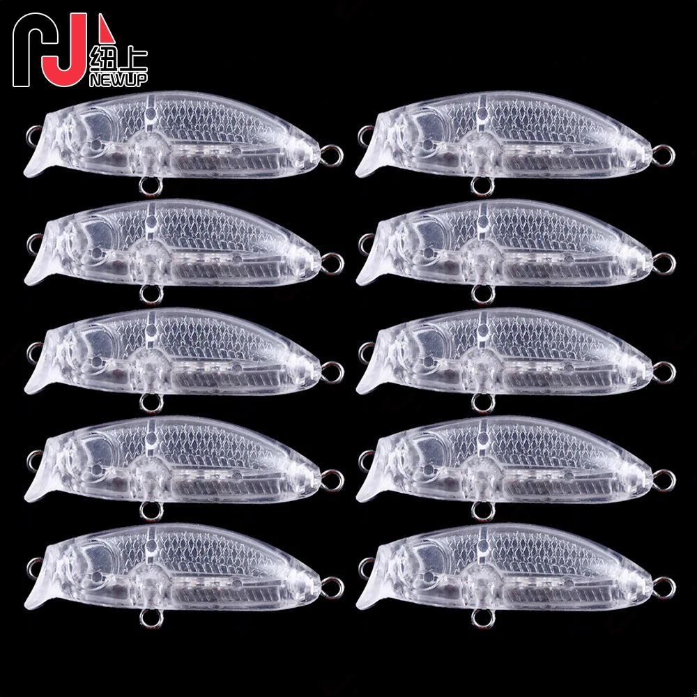 10PCS-Transparente-DIY-Blank-Lure-Body-42MM-3-1G-12-Unpainted ...