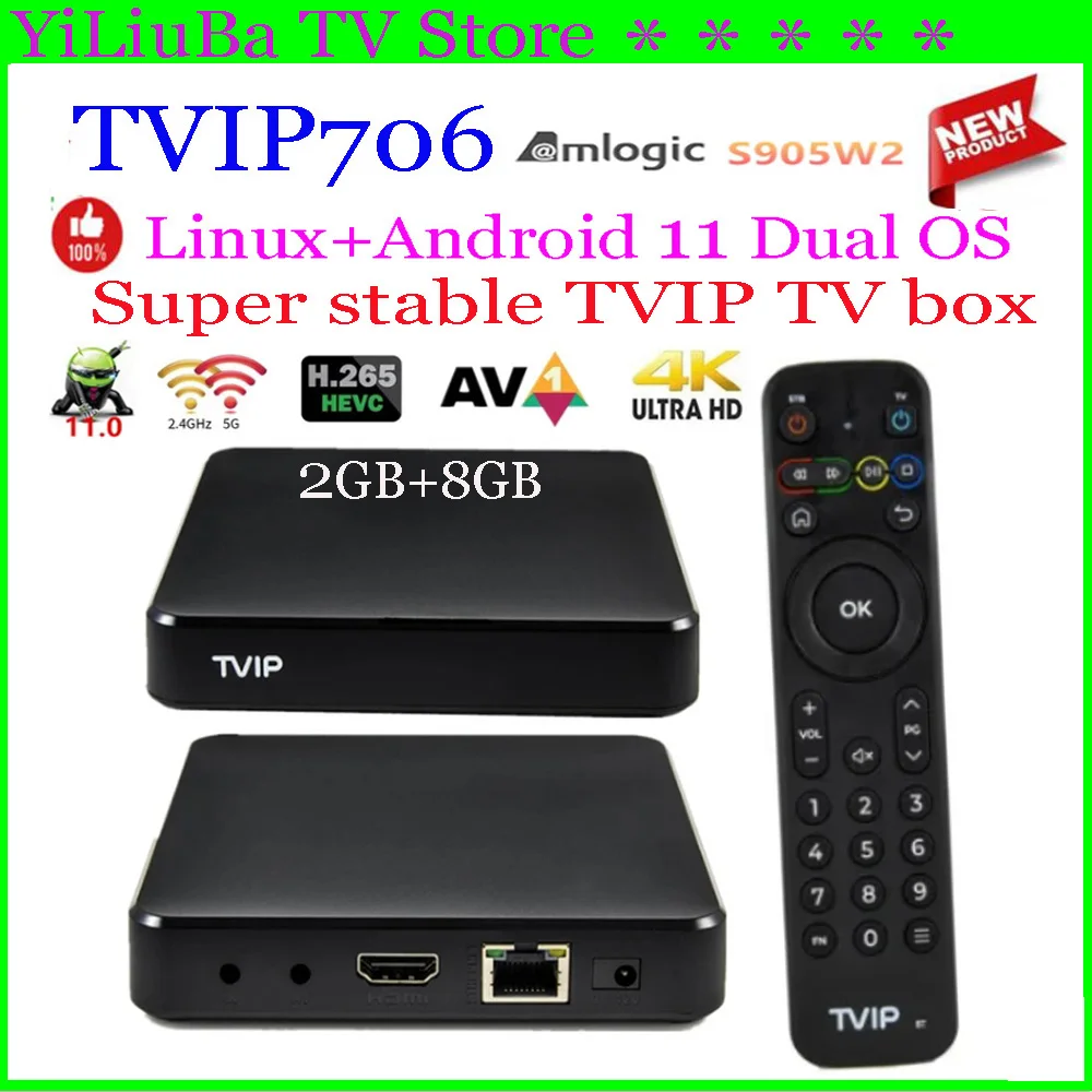 Genuine-Newest-TVIP-TV-Box-TVIP706-Super-stable-Linux-Android11-Two-OS ...