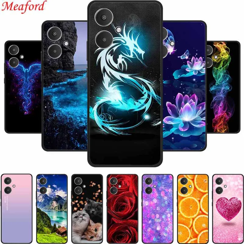 For Xiaomi Redmi 13C 5G Phone Case 13 C 6.74" Black Silicone Soft Back ...