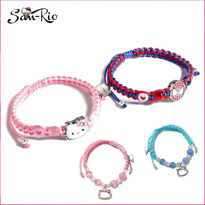 Hello-Kitty-Braided-Bracelet-Cartoon-Couples-Best-Friend-Bff-Friendship ...