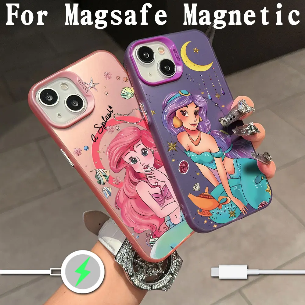 Cute-Ariel-Tiana-Belle-Disneys-Princess-Magsafe-Magnetic-Phone-Case-for ...