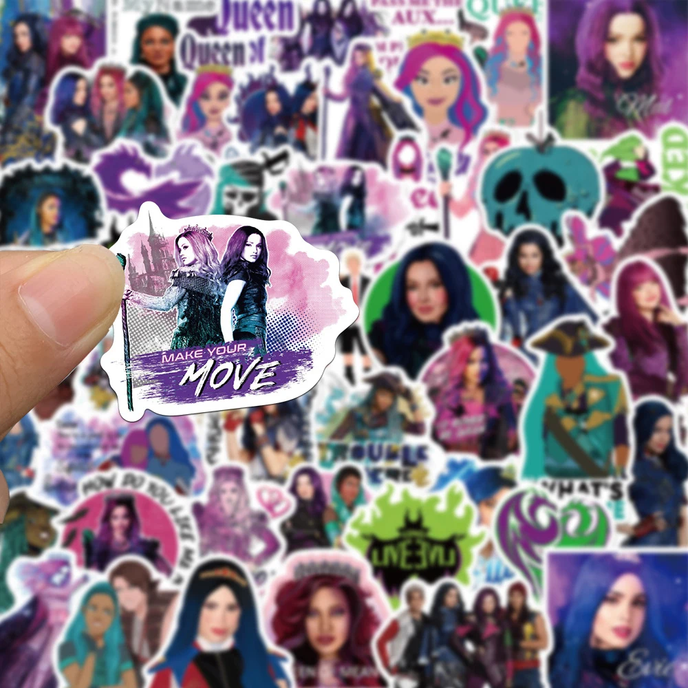 10/30/50pcs Cute Disney Descendants Cartoon Stickers for Laptop Phone ...