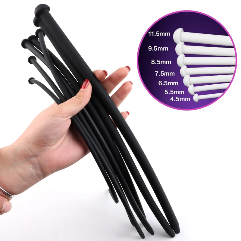 7pce Set Silicone Prostate Urethra Plug Urethral Dilator Stimulator