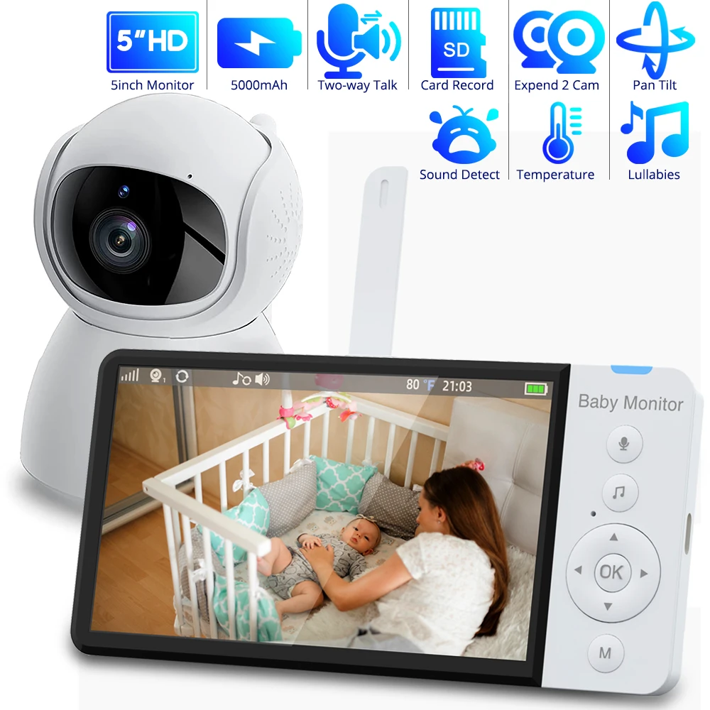 5-0-inch-Wireless-Video-Baby-Monitor-5000mAh-Battery-IPS-Screen-With ...