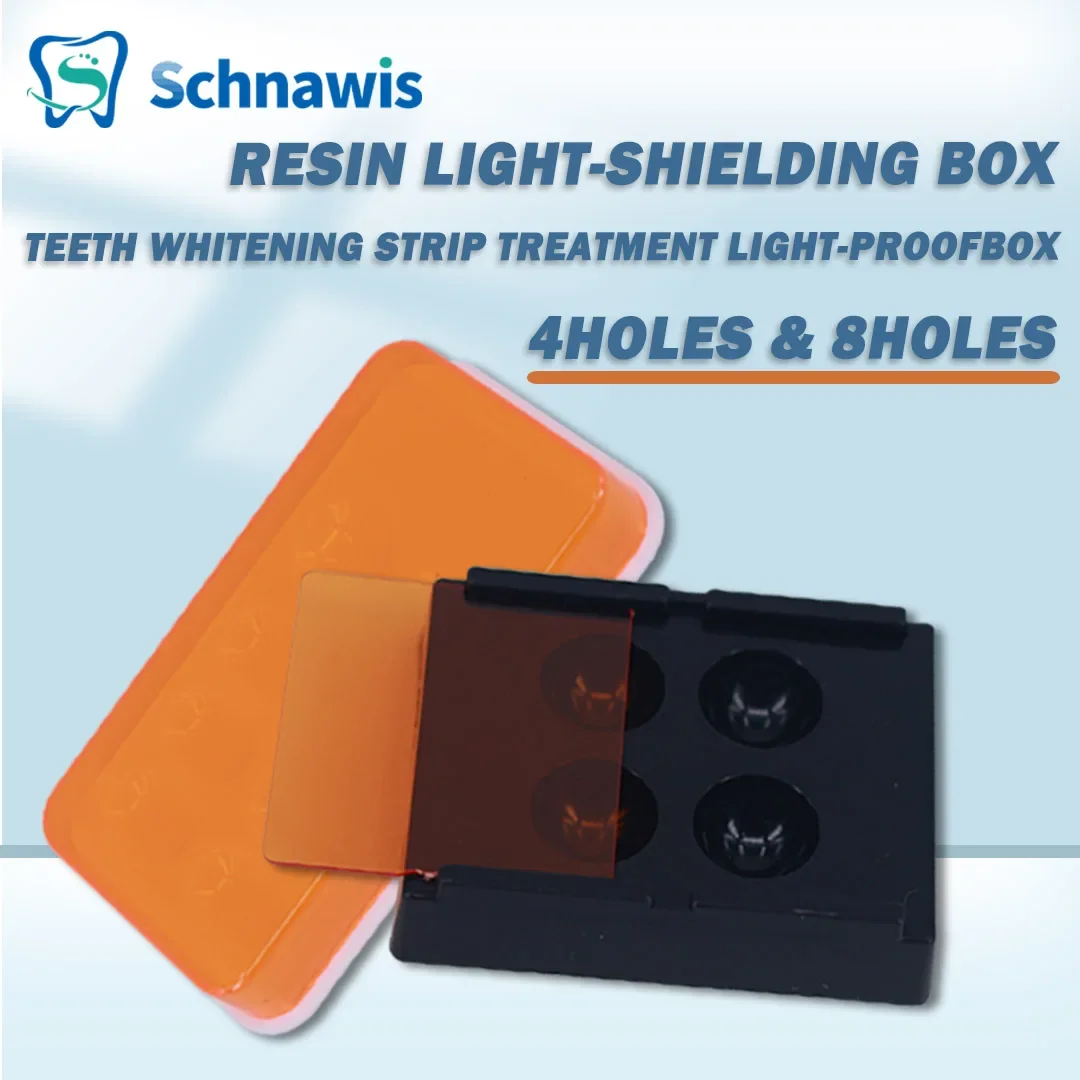 4-8-Slots-Dental-Resin-Shade-Light-Storage-Box-Dental-Palette-with ...