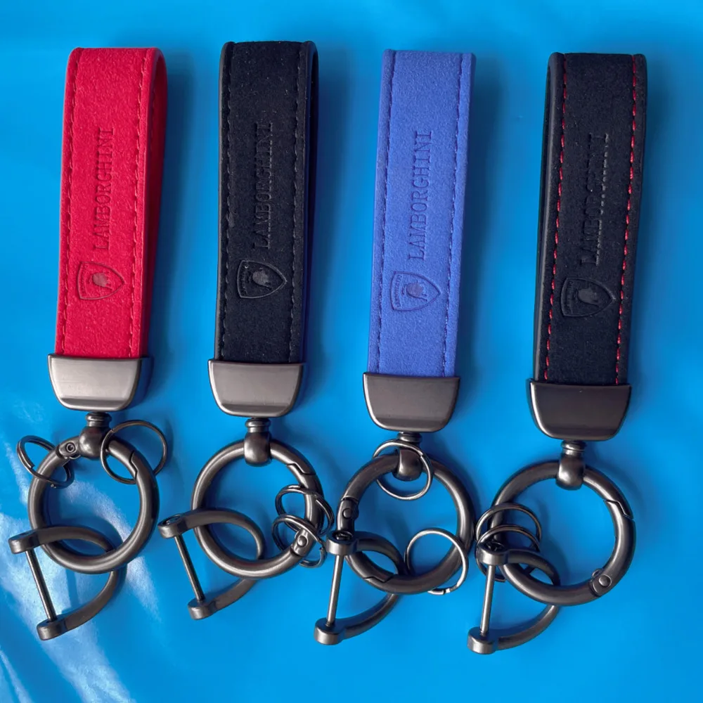 1pcs Metal Leather Car Styling Keychain Key Chain Rings Accessories For ...