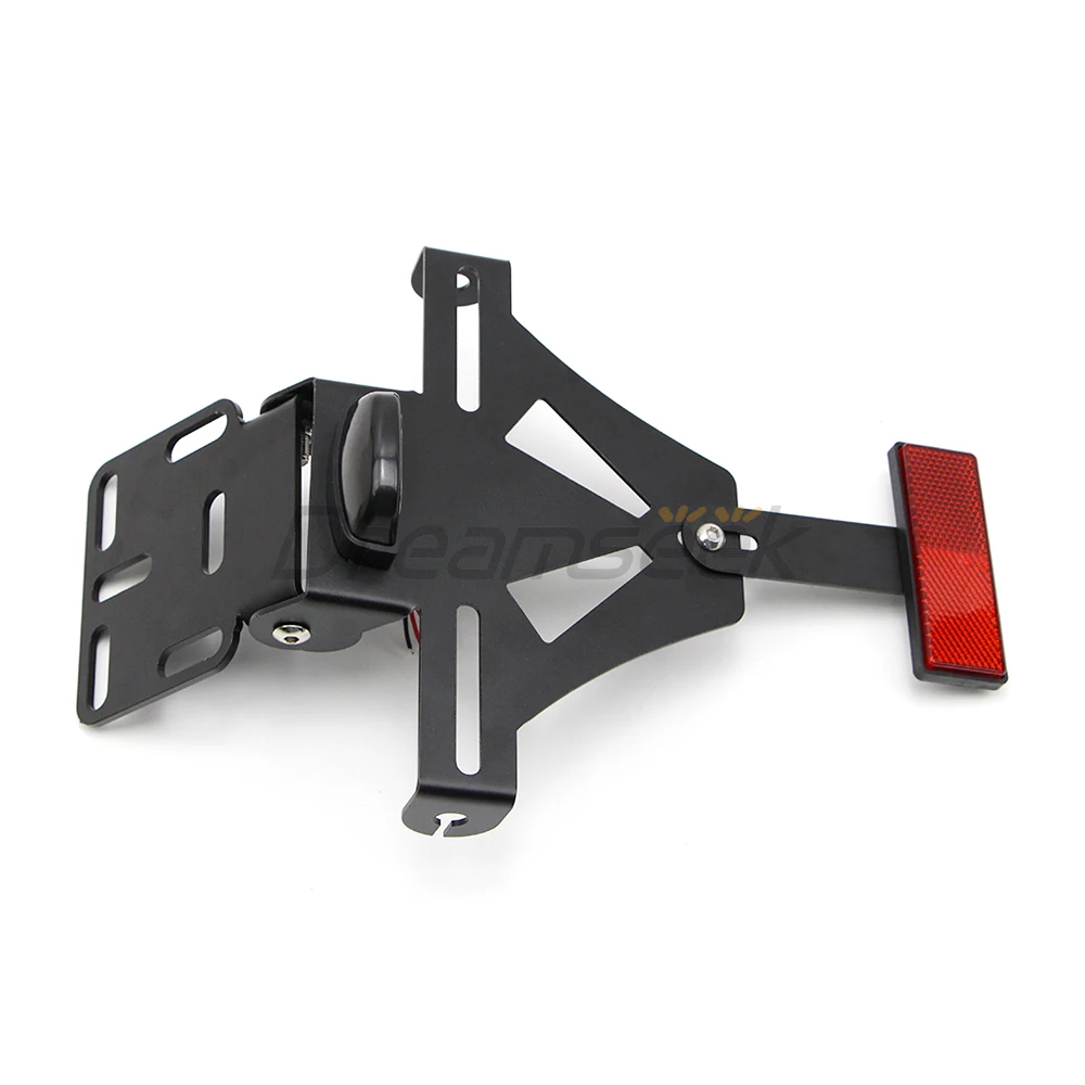 Motorcycle-Rear-License-Plate-Holder-Bracket-Universal-Adjustable-Frame ...