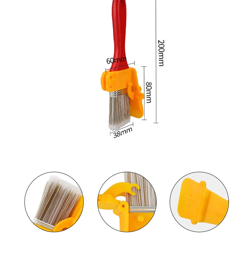 Edger Paint Brush Paint Roller Extension Pole Gripper Paint Edger Tool ...