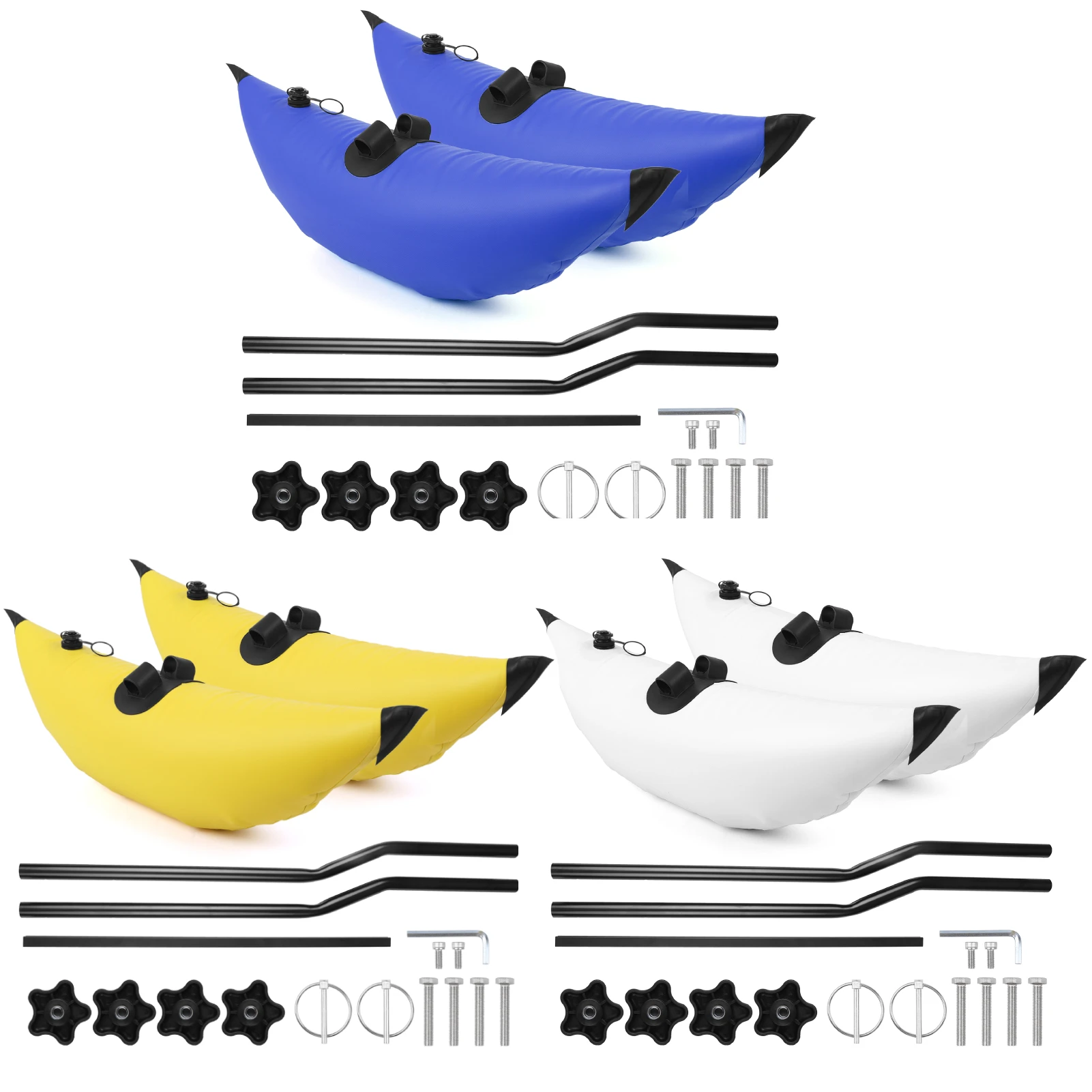 Kayak-PVC-Inflatable-Outrigger-Float-with-Sidekick-Arms-Rod-Kayak-Boat ...