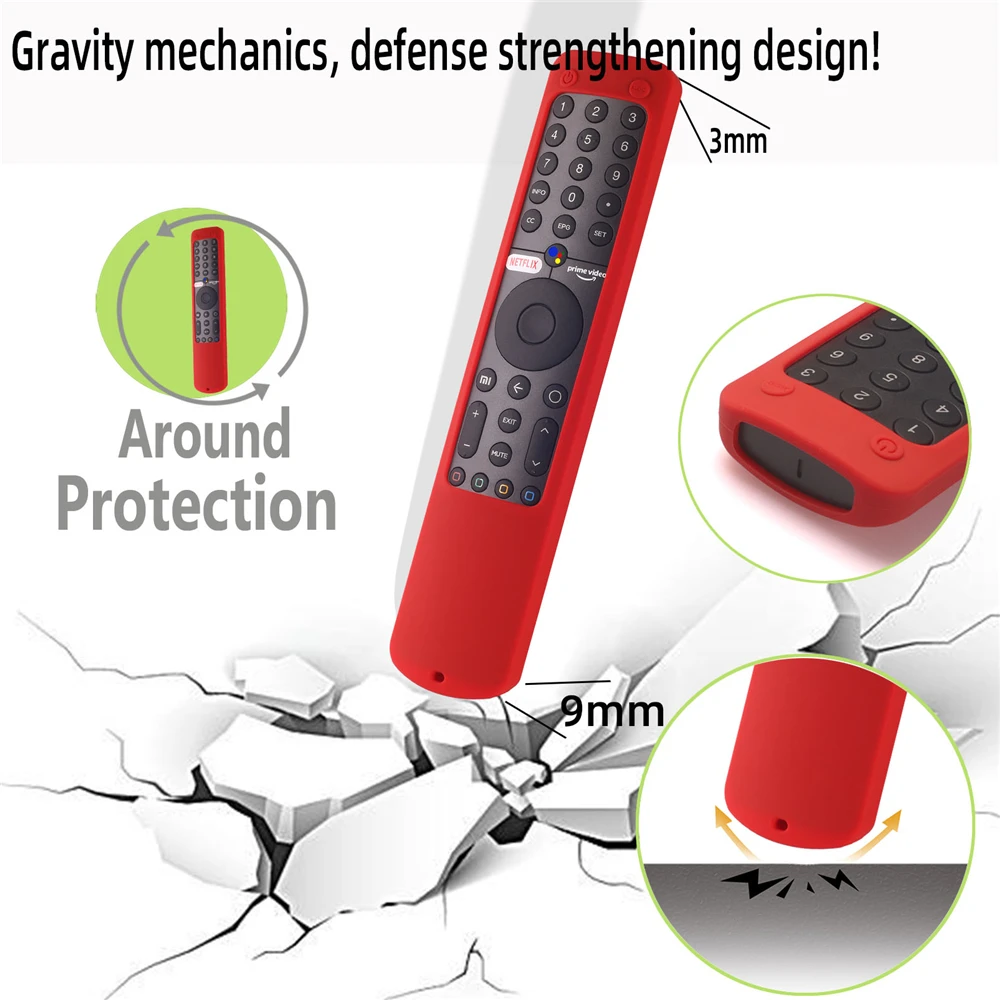 Voice Remote Control Luminous Protective Cover Case For Xiaomi Mi TV P1 ...
