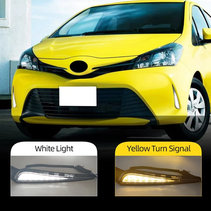 Car-Retrofit-LED-Daytime-Running-Lights-DRL-Turn-Signal-Lights-Fog ...