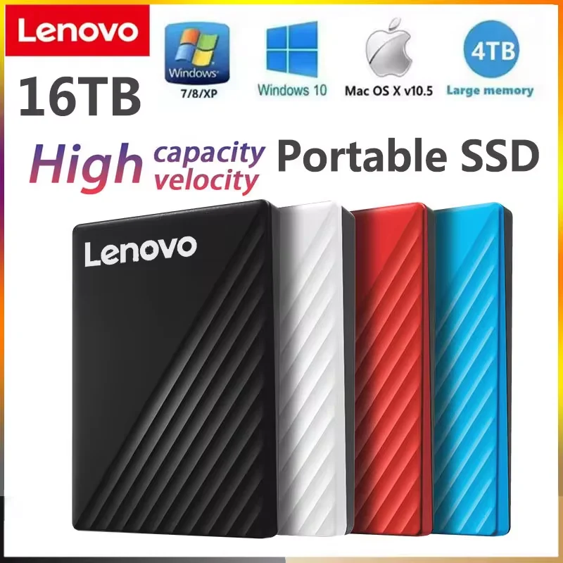 New-Lenovo-Portable-2TB-SSD-4TB-16TB-External-Hard-Drive-Type-C-USB-3-0 ...