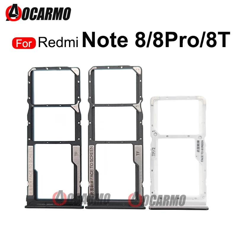 New Sim Tray For Xiaomi Redmi Note 8 Pro Note8 8T SIM Card Tray Slot ...