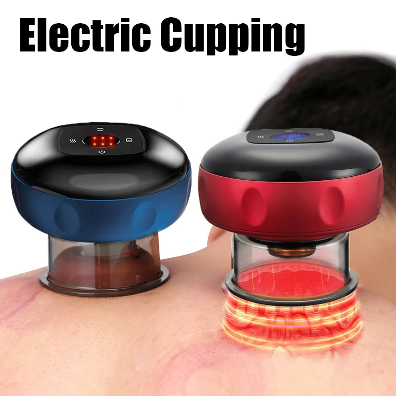 6 Levels Electric Cupping therapy Rechargeable with Heat - FitMed