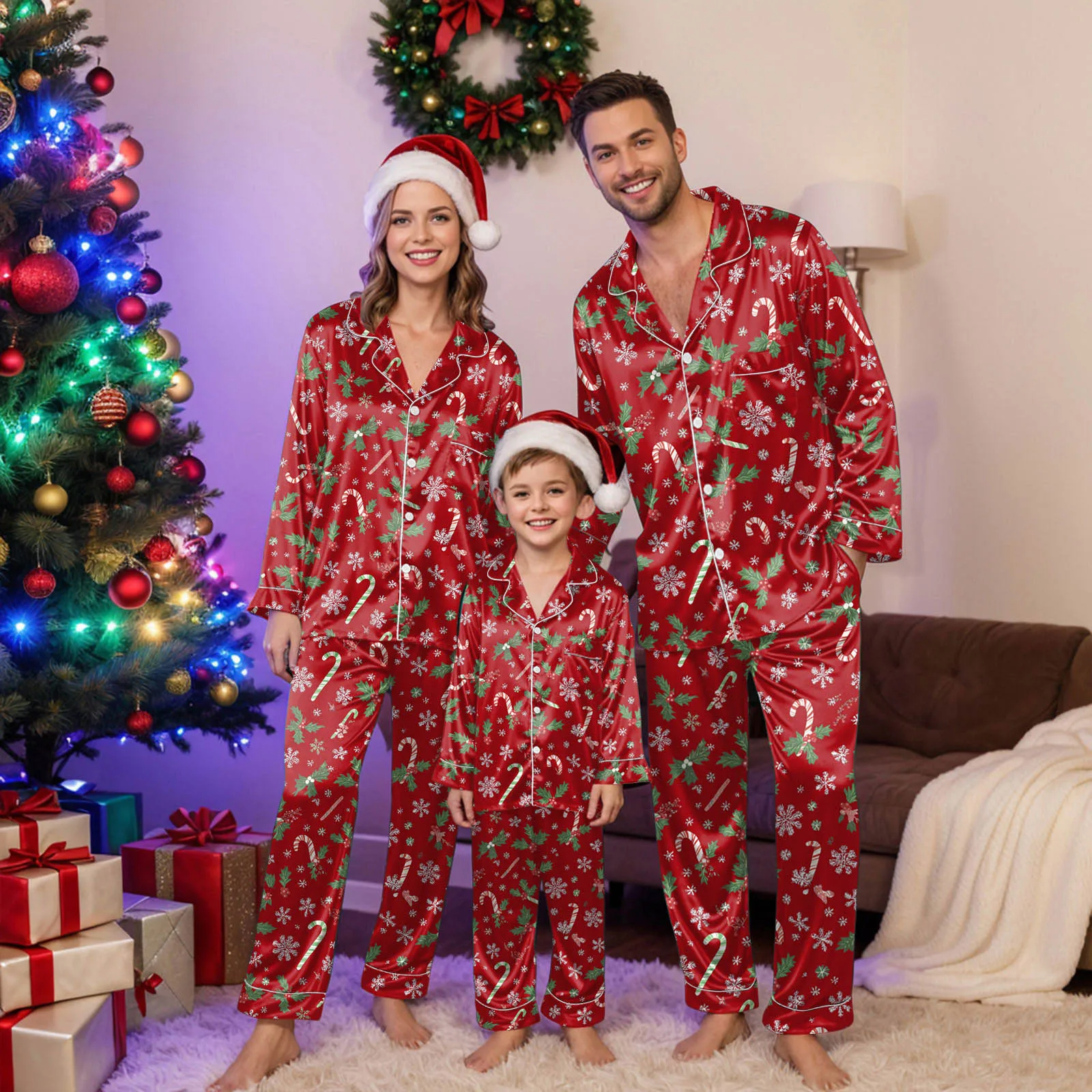New Christmas Pyjamas Set For Family Christmas Pyjamas Top And Pant ...