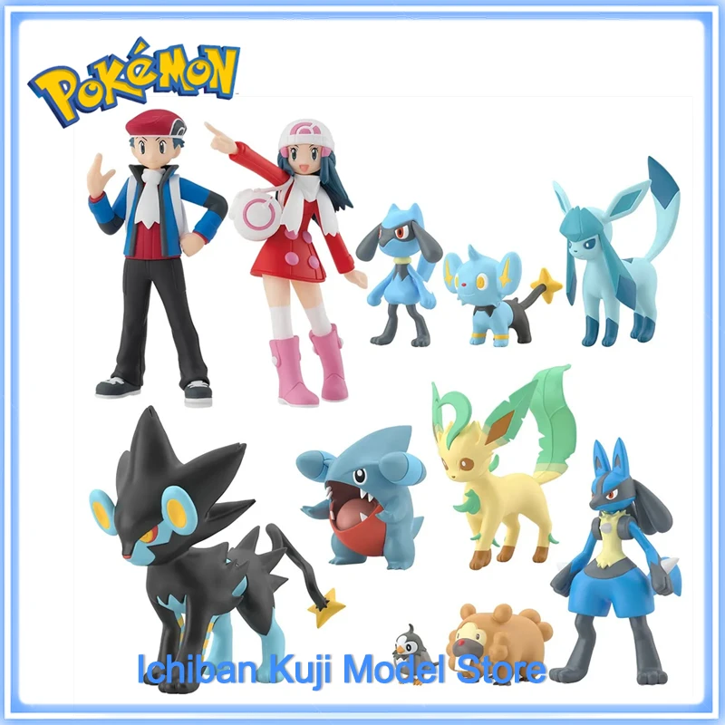 Bandai-figuras-de-acci-n-de-Pok-mon-Sinnoh-Riolu-Lucario-lego-Leafeon ...