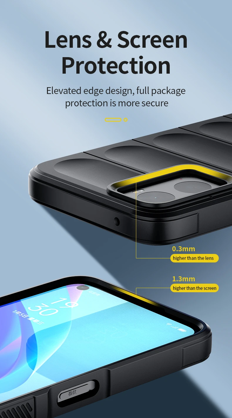 For Oppo Realme 9 Pro Phone Case Silicone Shockproof Support Wireless ...