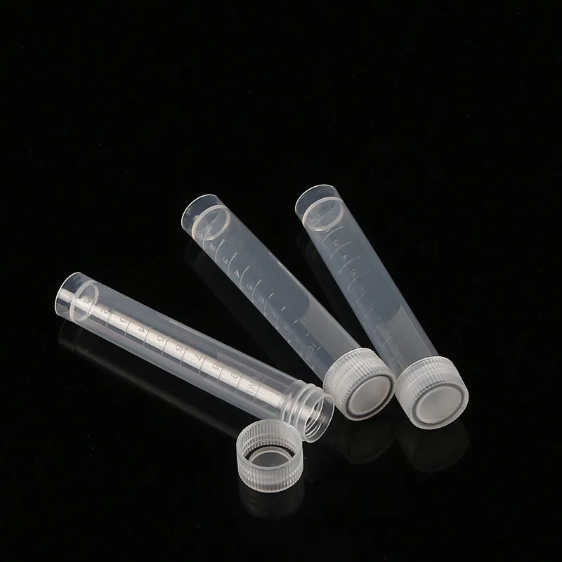 10ml-Lab-Graduated-100pcs-200pcs-300pcs-500pcs-Plastic-Cryovial-Test ...
