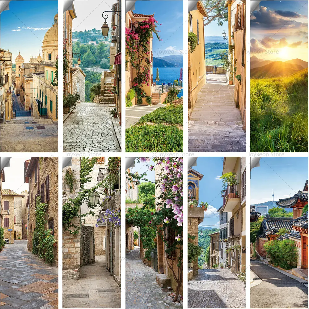 Pegatina-de-puerta-de-ciudad-c-lida-estilo-de-paisaje-italiano-patr-n ...