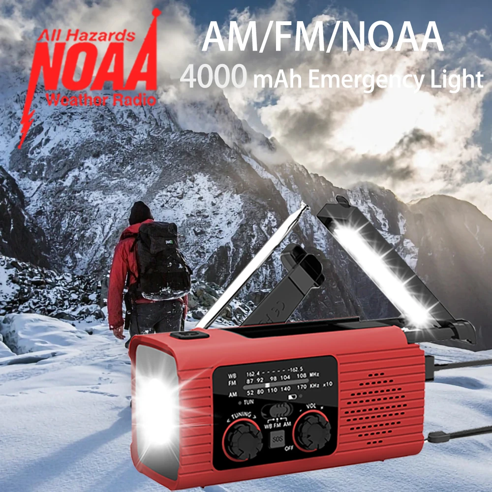 4000 mAh USB emergency light LED emergency light new with light radio ...