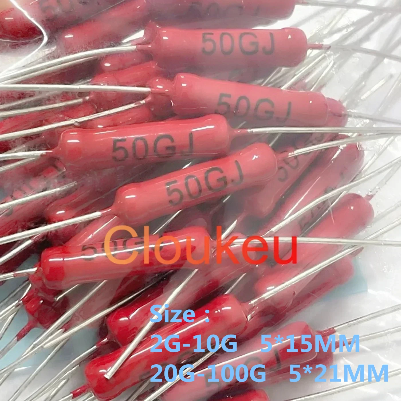 RI40-Red-high-voltage-glass-glaze-resistor-2W-5-2G-3G-5G-10G-20G-30G ...