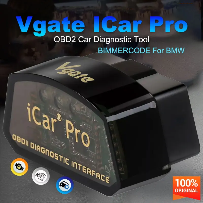2026 Vgate ICar Pro OBDII Scanner BIMMERCODE For BMW Code Reader Coding ...