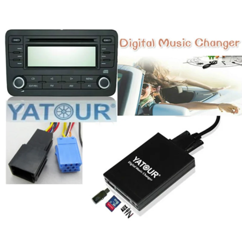 Yatour REPRODUCTOR de Audio MP3 para coche, dispositivo de Audio YTM 06 para Audi A2, A3, A4, A6 ...
