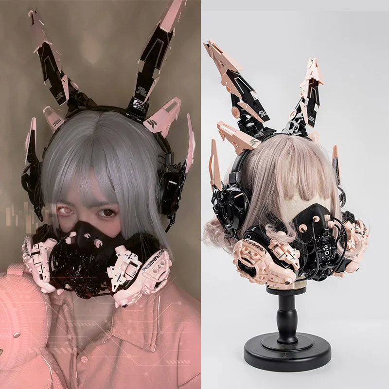 Cyberpunk Bluetooth Headphone Technological Headset Headwear Cosplay ...