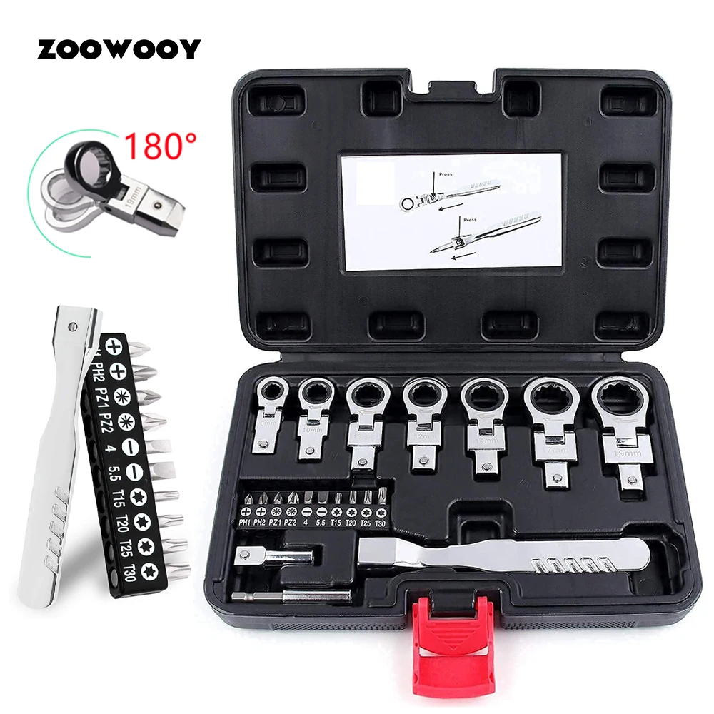 Hexagon Torx Ratchet Spanner Activity Head Ratchet Wrench Set Repair ...