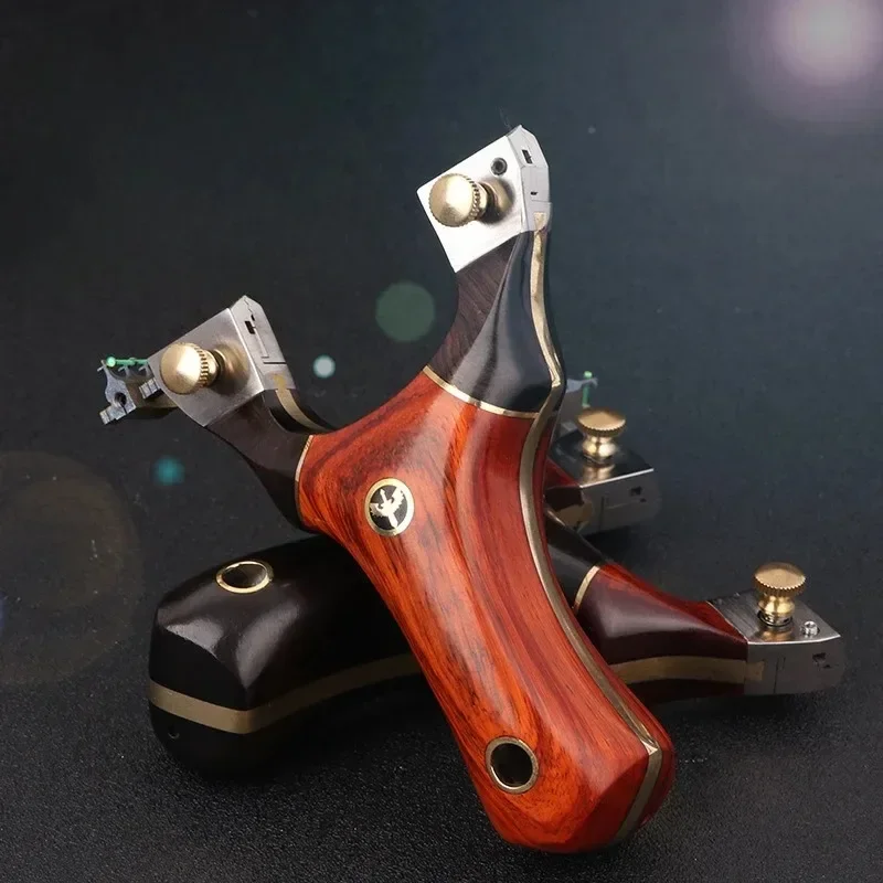 High-Quality-Titanium-Alloy-Recurved-Sandalwood-Slingshot-Quick-Pressed ...