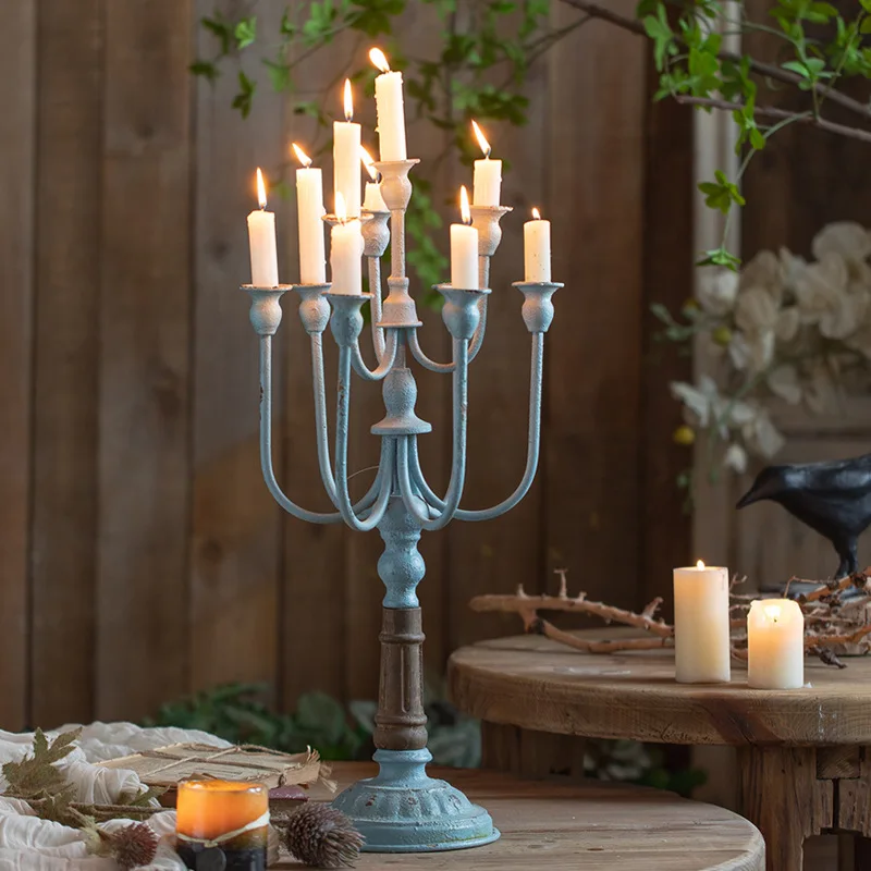 Retro-Art-Candlestick-Decoration-Props-Creative-Romantic-Candlelight ...