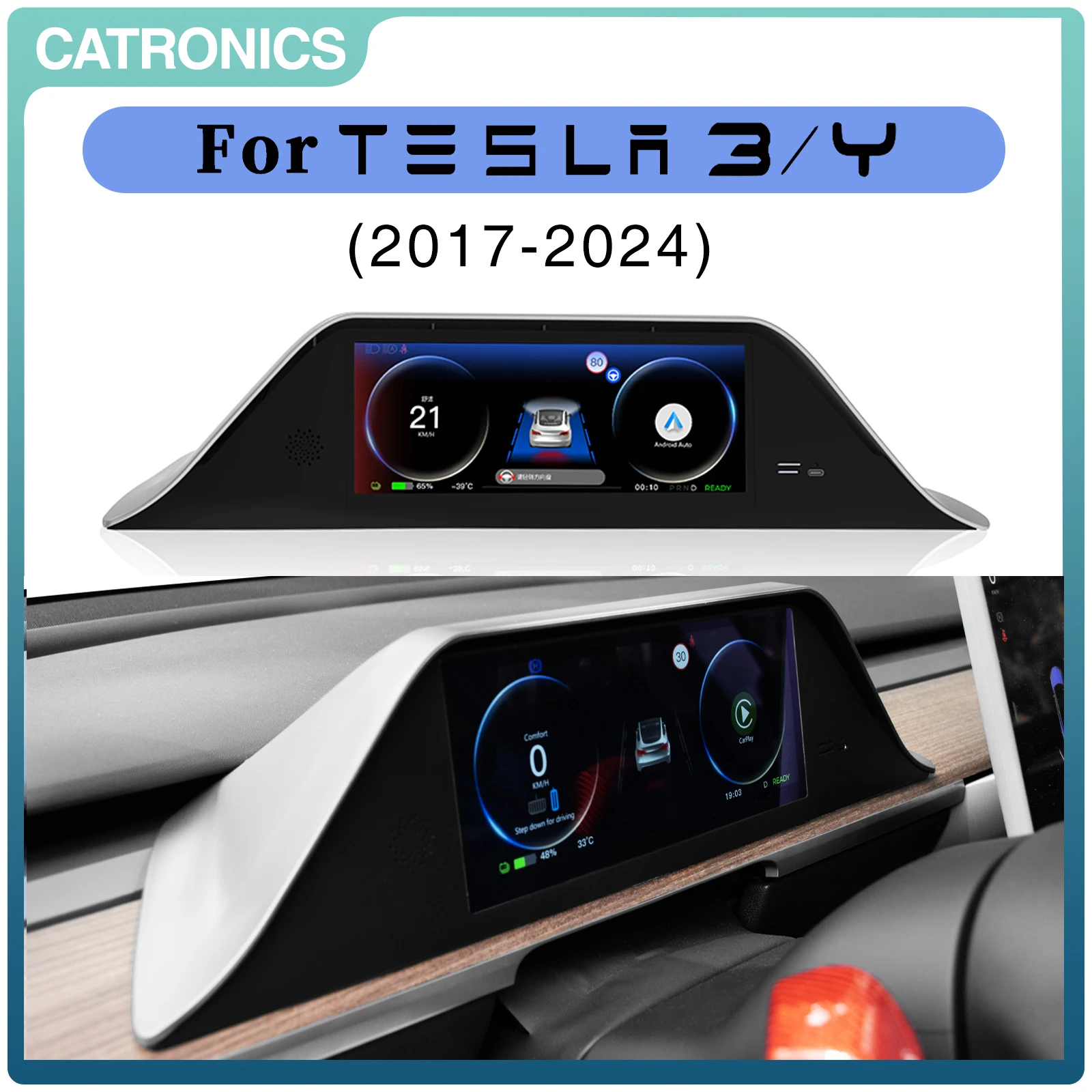 Catronics-Head-Up-Display-for-Tesla-HUD-with-Air-Outlet-And-camera ...