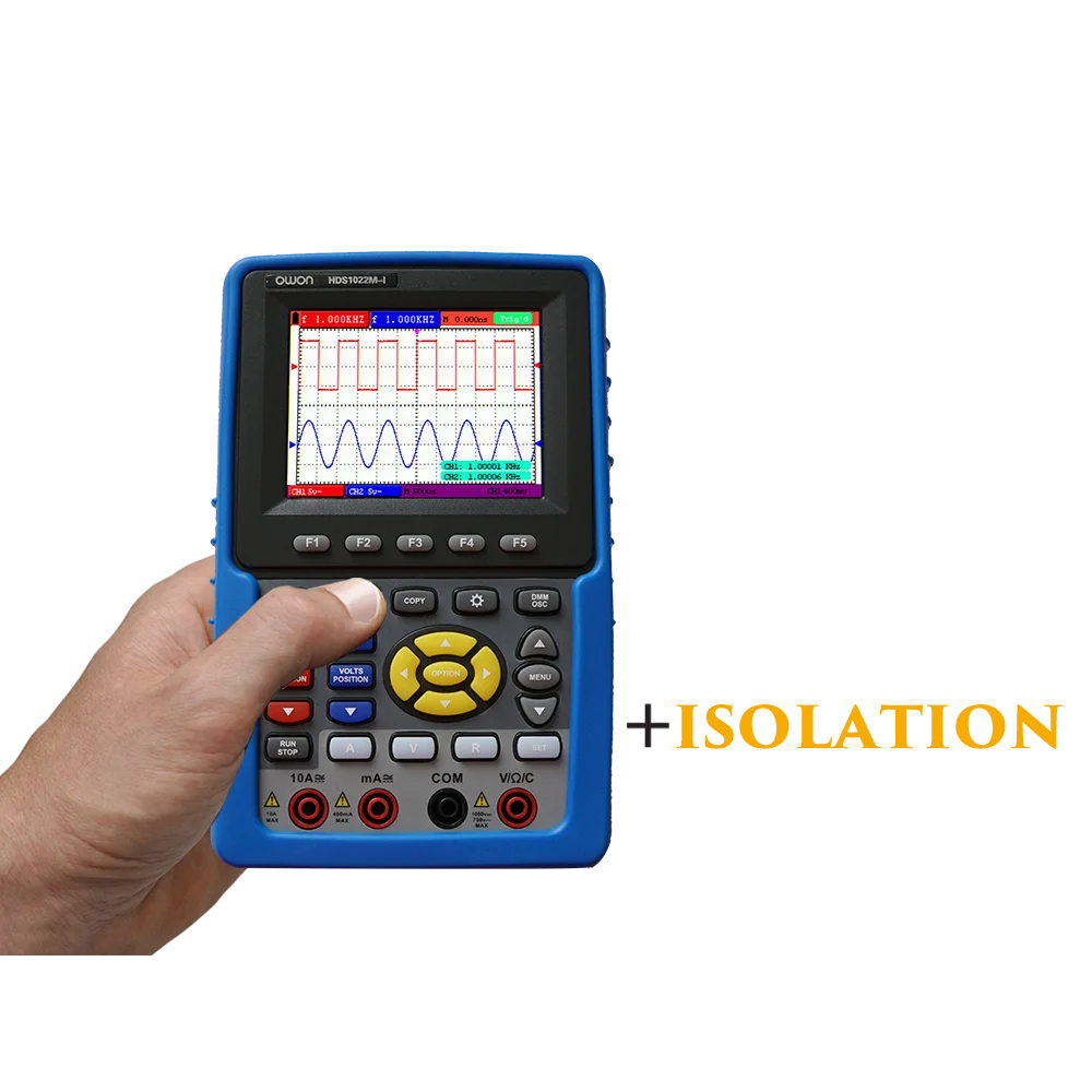OWON-20Mhz-2CH-Digital-Handheld-DSO-Oscilloscope-With-Channel-Isolation ...