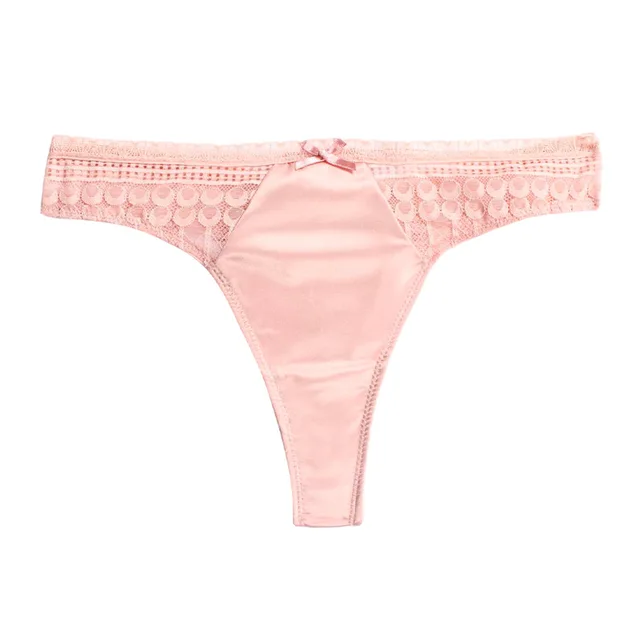 Luxury Satin Lace Underwear Women Thongs Satin Sexy Lace G-string ...