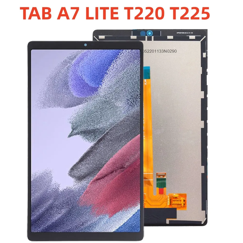 Montagem do digitalizador da tela sensível ao toque, LCD, Samsung Galaxy Tab A7 Lite, SM T220 ...