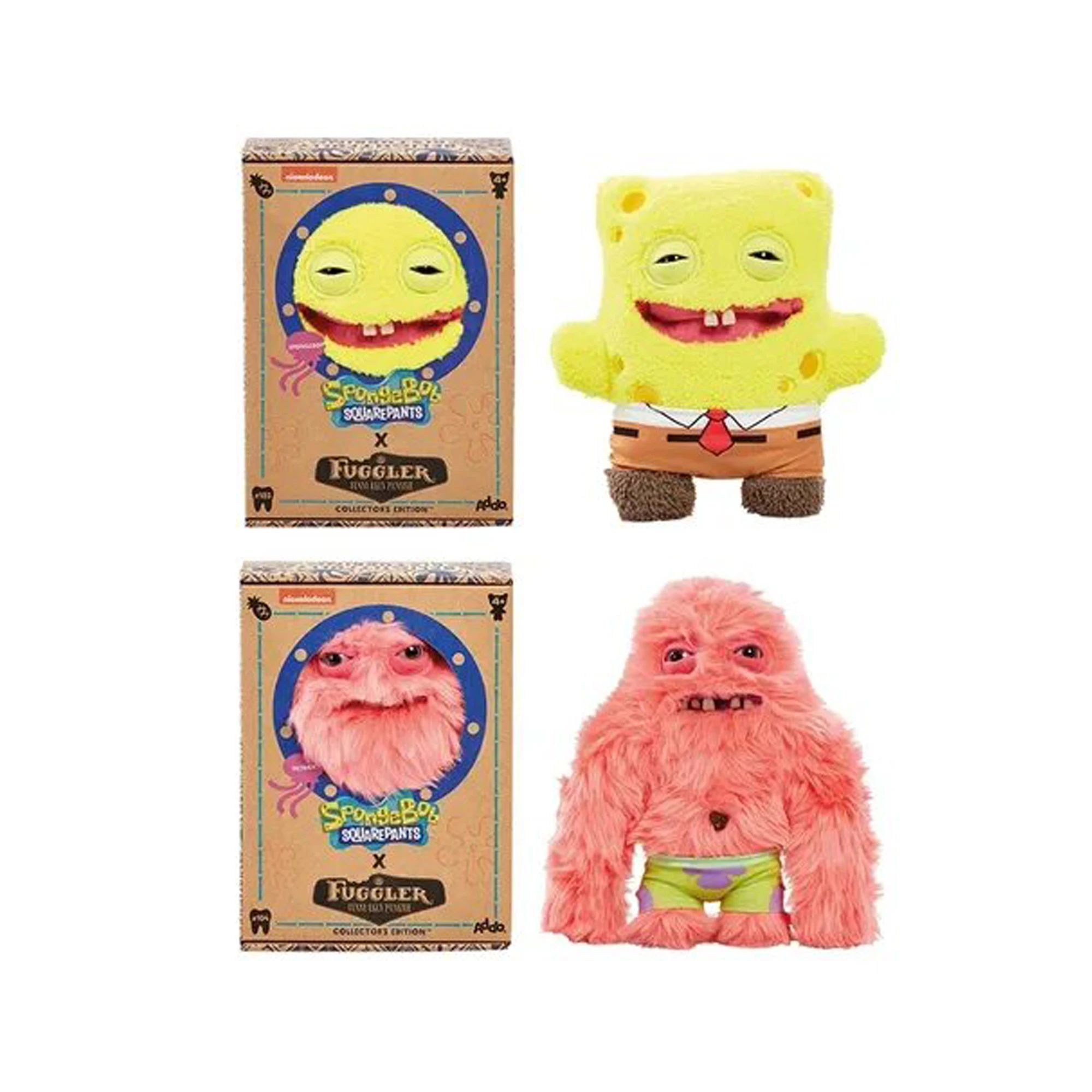Fuggler Patrick Star‌ Plush Toys 22cm Original Ugly Monster Spongebob ...