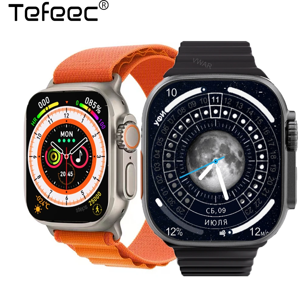 Iwo Zd8 Max Ultra Smart Watch 49mm Series 8 2.08inch Nfc Ecg Ip68 ...