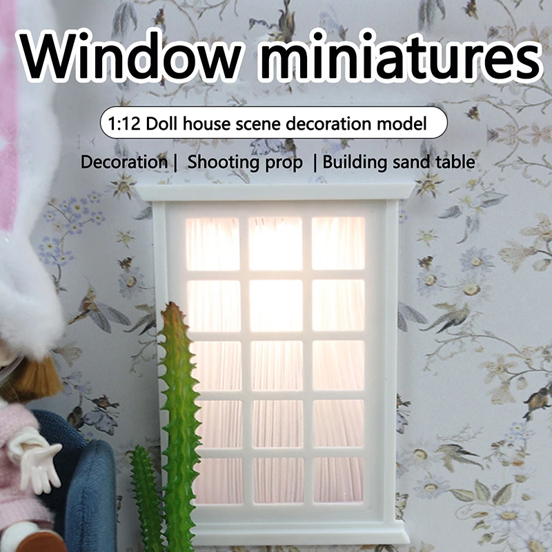 1PC Doll House Miniature Window Frame Model Decoration Windows ...