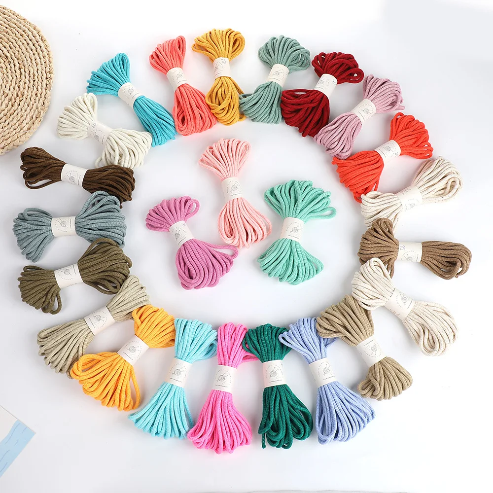 High Quality 4mm Polyester Braid Rope Lurex Yarn 10meters A Bundle DIY ...