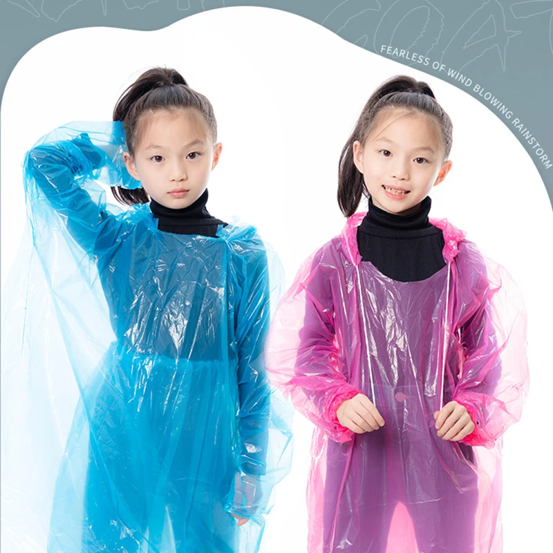 Child-Disposable-Raincoat-Outdoor-Hiking-Rafting-Mountaineering-Water ...