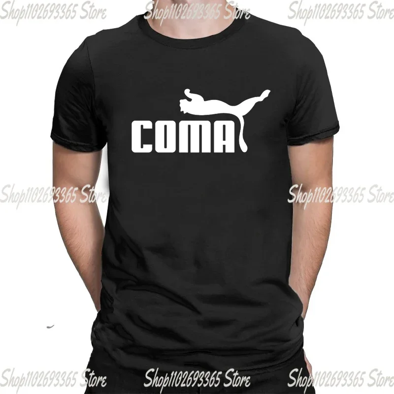 Unisex-T-Shirt-Coma-Funny-Parody-Geek-Gift-Tee-Oversized-Harajuku ...