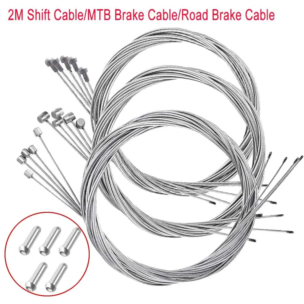 5PCS-Bicycle-Brakes-Line-Road-Mountain-Bike-Brake-Cable-Universal ...